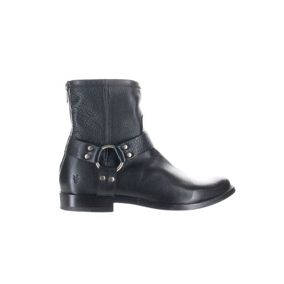 Frye | Shoes | Frye Womens Black Motorcycle Boots Size 75 Medium B M ...